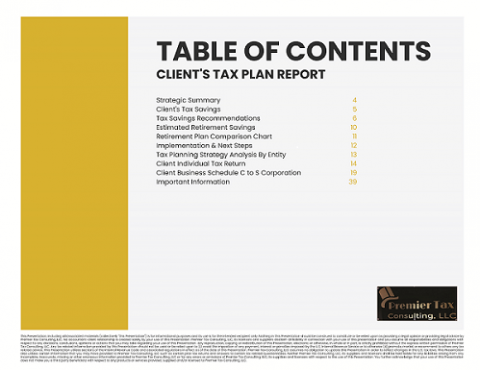 Premier Tax Consulting, LLC | Helping Business Owners Reduce Taxes and ...